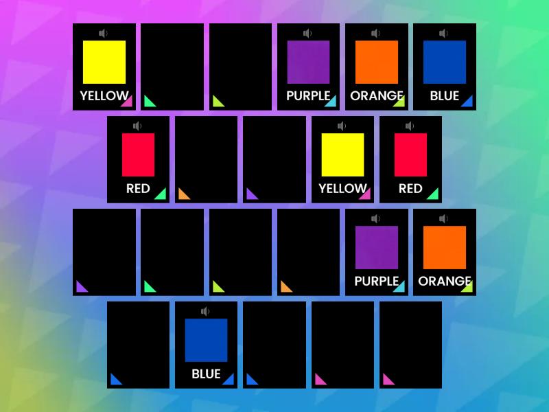 COLOURS - Matching pairs
