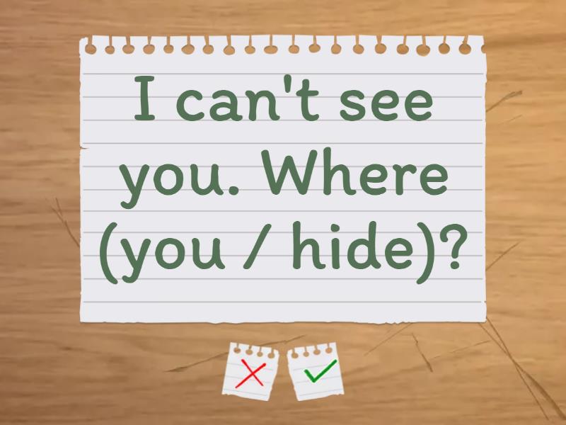 Present Simple vs Present Continuous - Flash cards