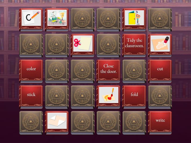 HFC Unit 2 Verbs and Instructions - Matching pairs