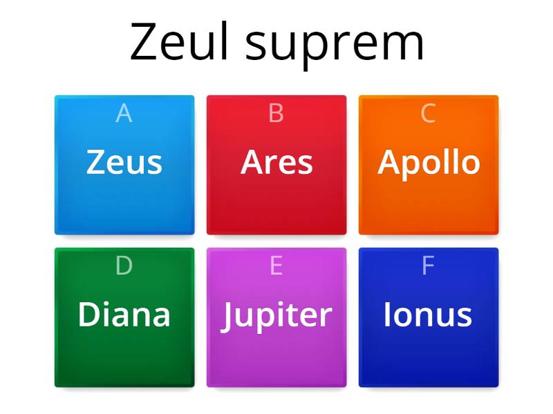 Zeii Latina - Quiz