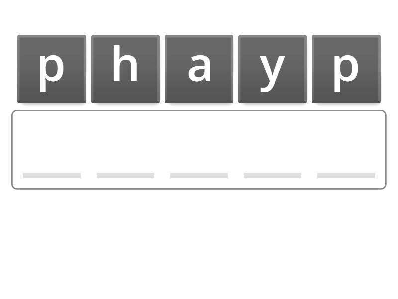 susunlah huruf berikut untuk menjadi kata - Anagram