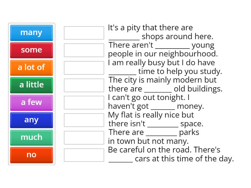 Quantifiers Match Up - Une las parejas