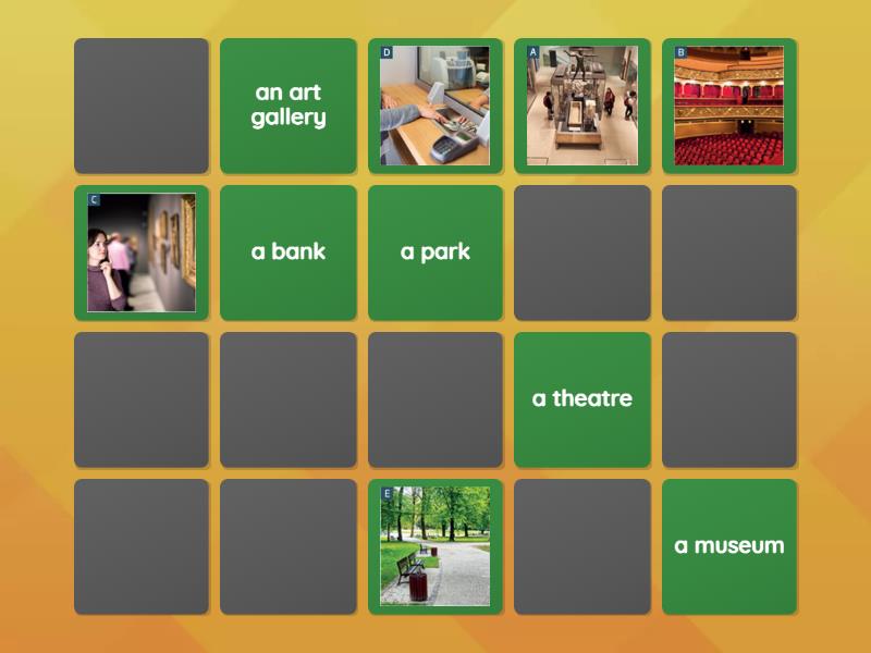 city places match - Matching pairs