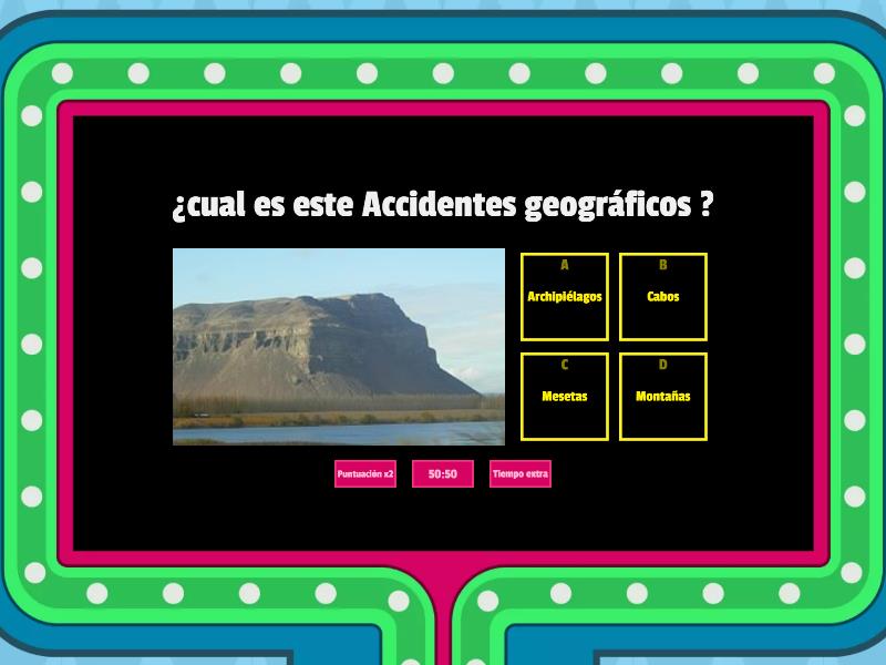 Accidentes geográficos - Gameshow quiz