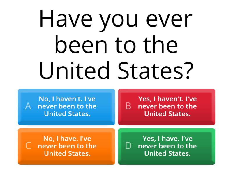 Present perfect questions and answers - Quiz