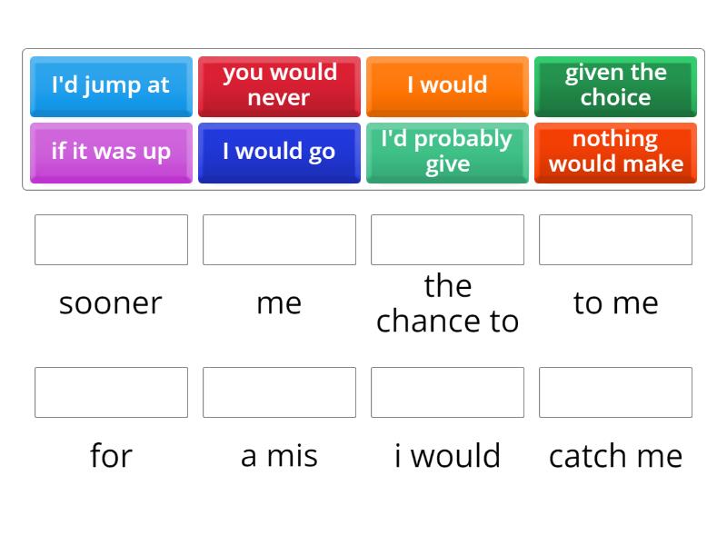 would you rather - Match up