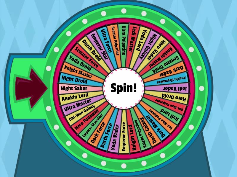 Your Jedi Name - Spin the wheel