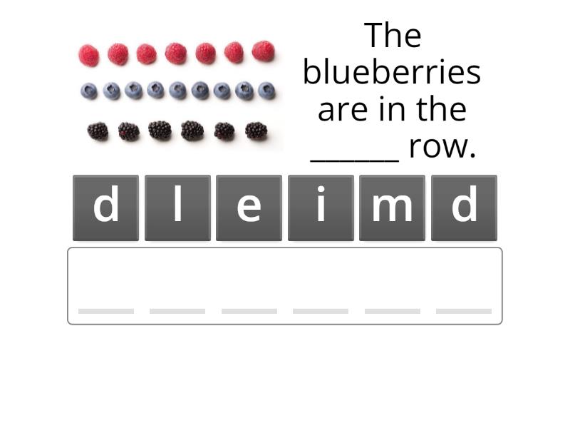 Spelling Unit 6 Week 3 - Anagram