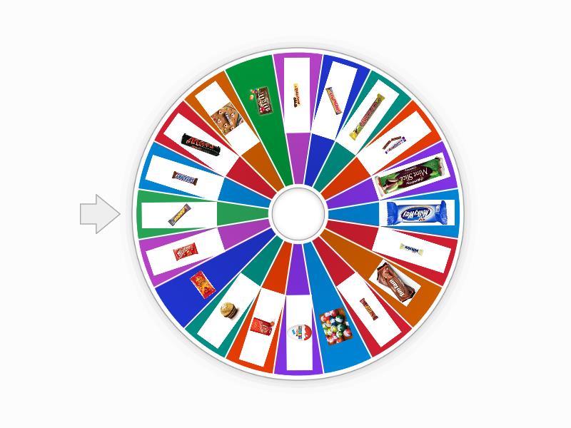 Chocolate Bars - Spin the wheel