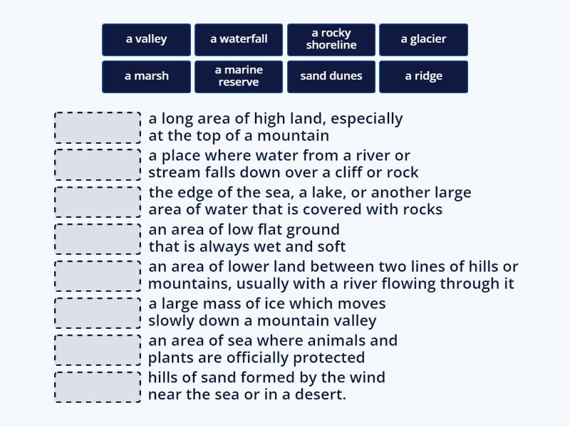 RM B2+ 5B Geographical features - Match up
