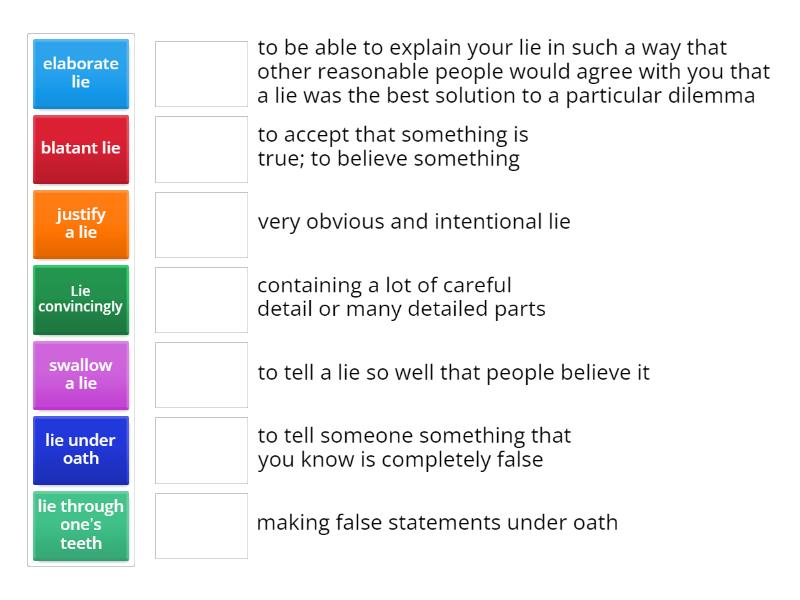 Ethics of lying (eel brains) - Match up
