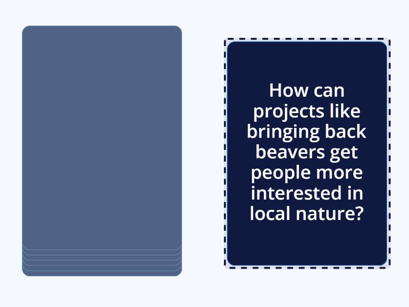 Nature conservation - Speaking cards