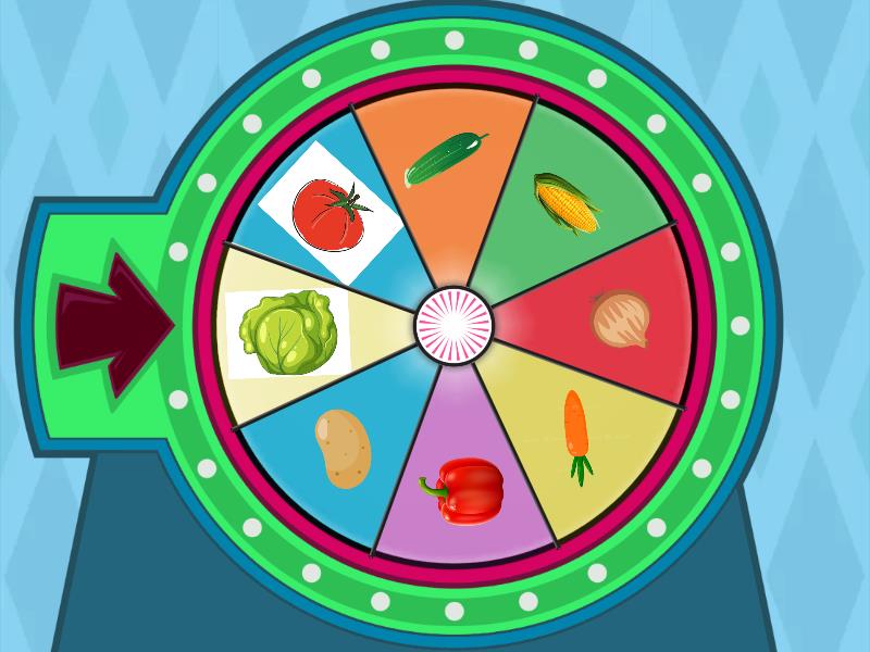 vegetables - Spin the wheel