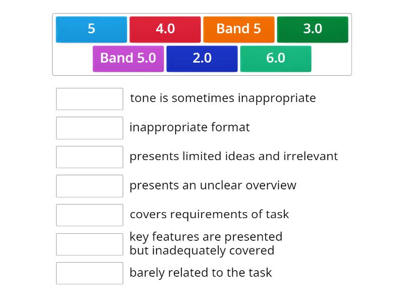 WRITING_TASK ACHIEVEMENT_TASK 1 - Match up