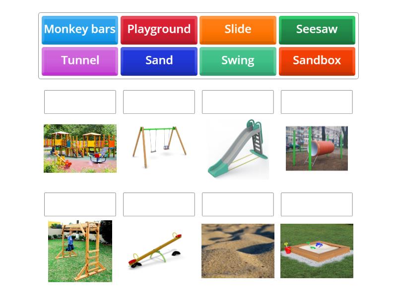 At the playground - Match up