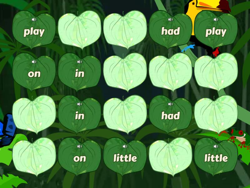 sight words matching game - Matching pairs