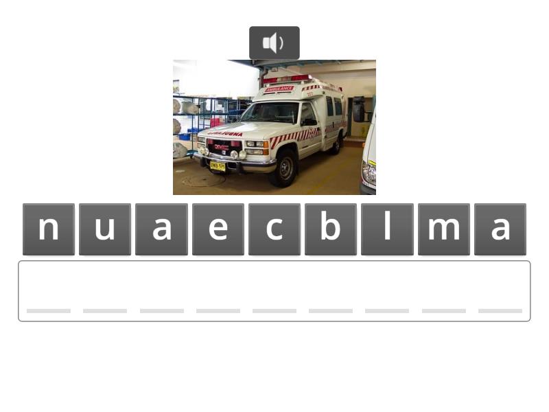 calling an ambulance - Anagram