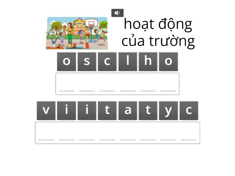 E5 - UNIT 7 - VOCAB - Anagram