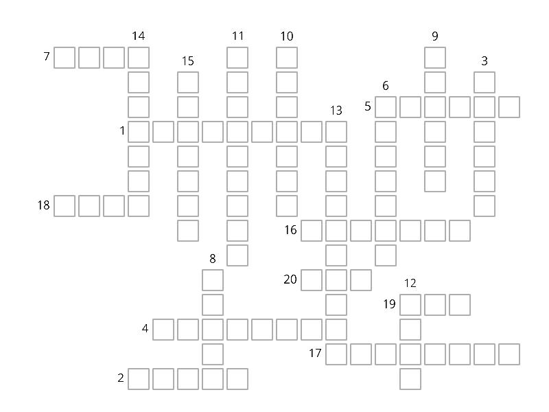 Endangered animals - Crossword