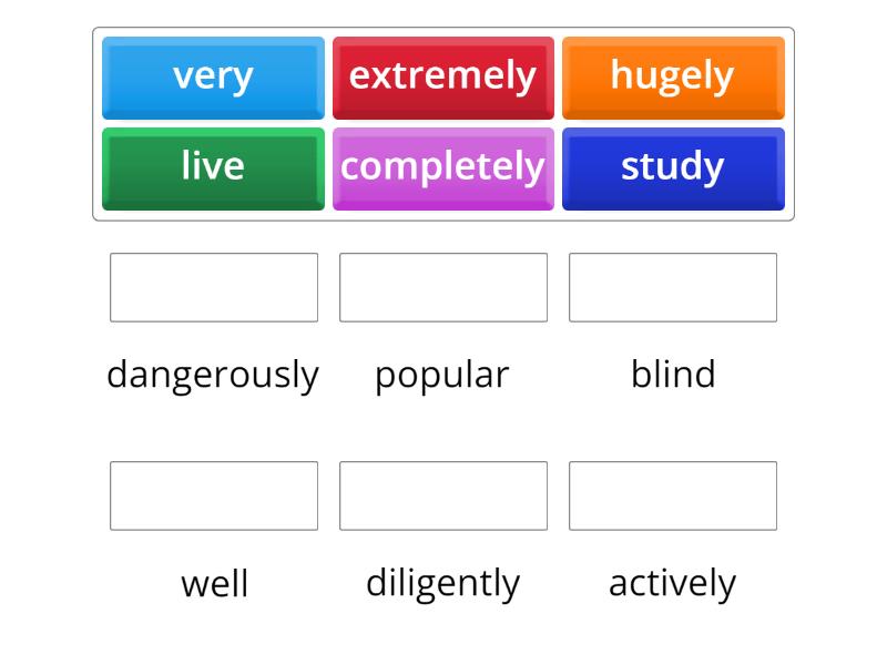 Adverbs - Match up