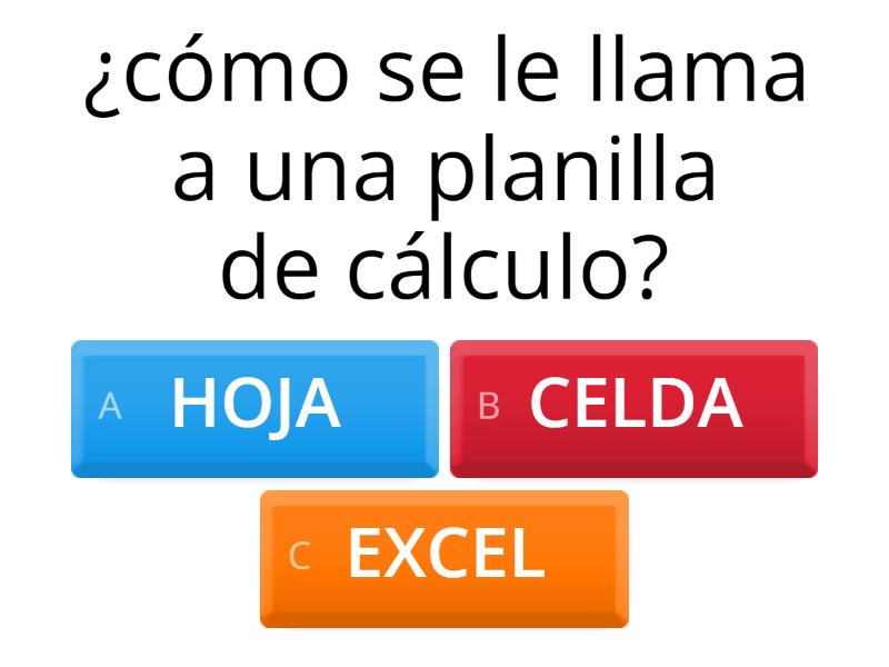 LPO COMPUTACIÓN BÀSICA EXCEL - Quiz