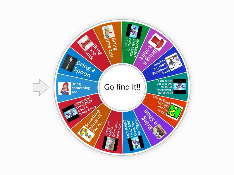 Treasure Hunt - Spin the wheel