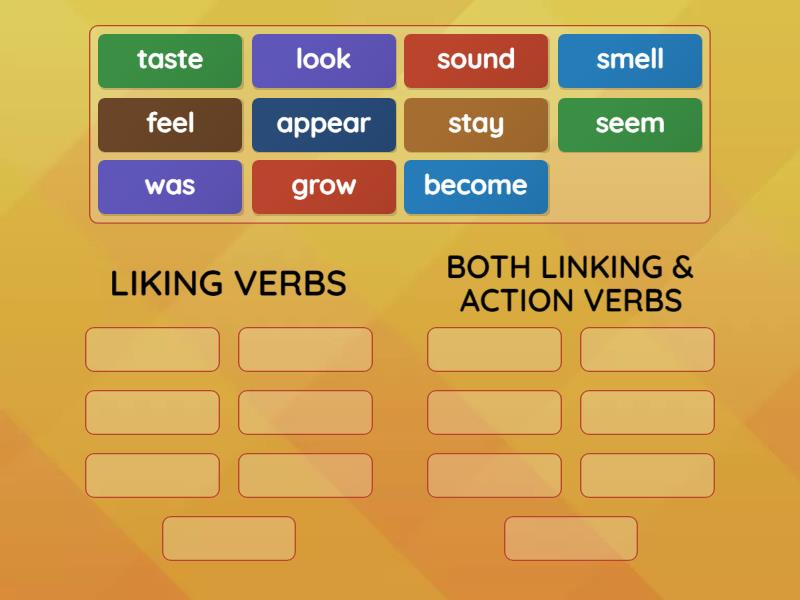 2K8C-LINKING & ACTION VERBS - Group sort