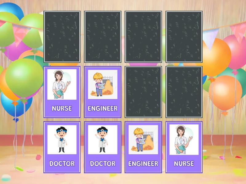 PROFESSIONS FOR KIDS - Matching pairs