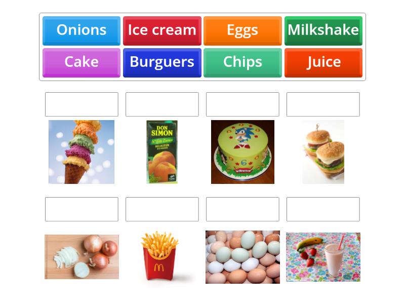 Food and drink - Match up