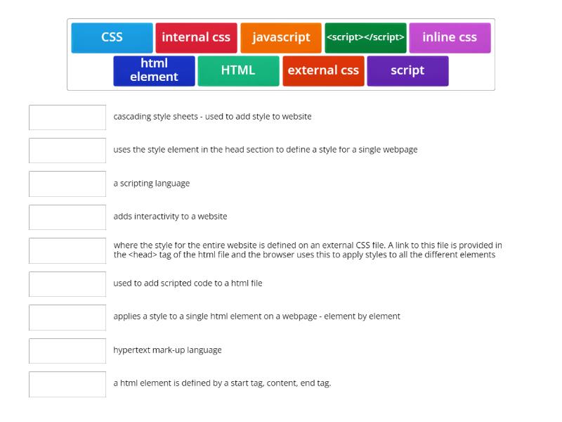 CSS & Scripting - Match up