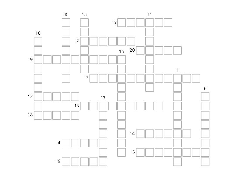 [2학년] Part 2 - Crossword