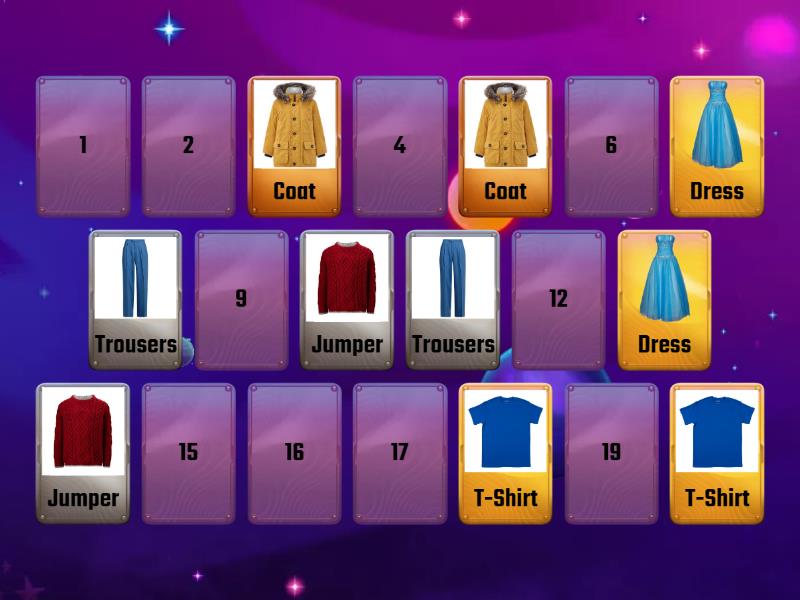 Clothes Matching (Picture to Picture) - Matching pairs