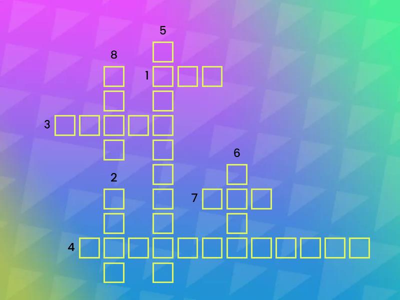Cruzadinha 3A - Crossword