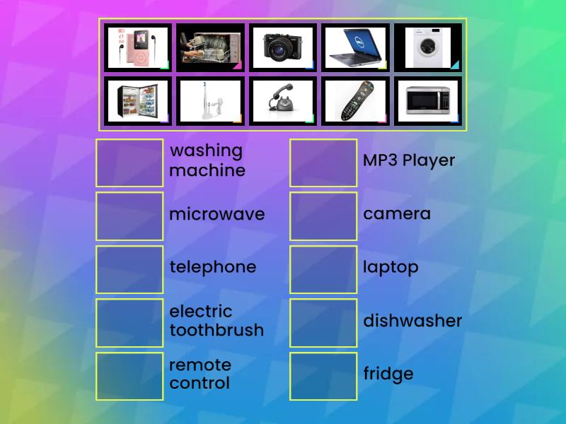 Gadgets vocabulary - Match up