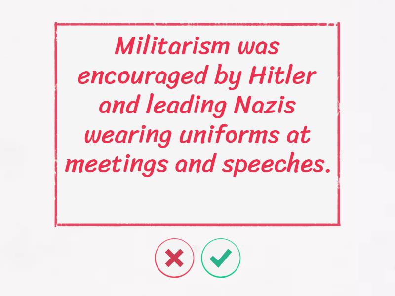 N5 Describe how the Nazi regime increased militarism in Germany 1933-39 ...
