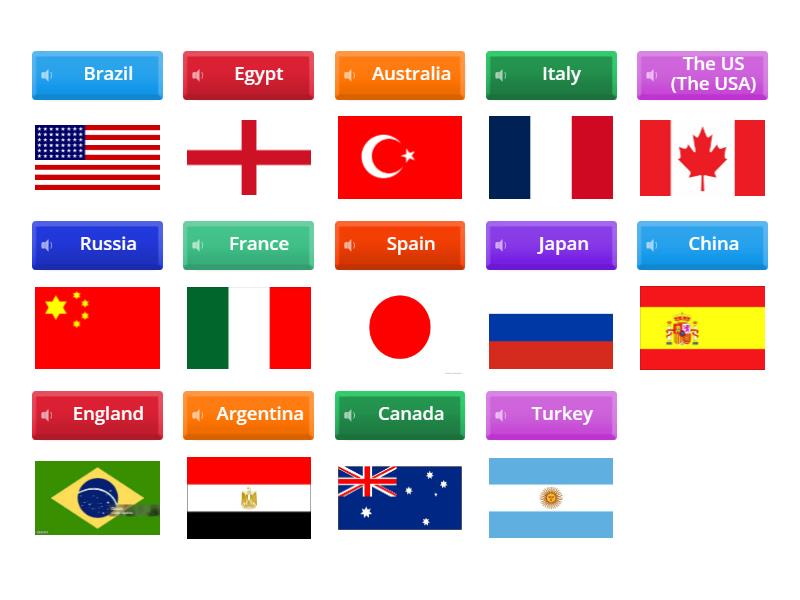 Headway. Beginner. Unit 2. Countries - Match up