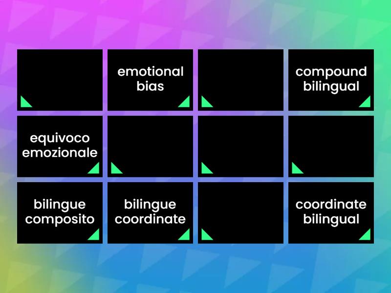 bilingual - Matching pairs