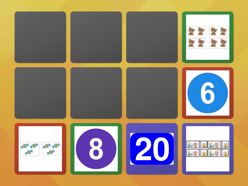 Multiplication using concrete and visual representation - Parejas