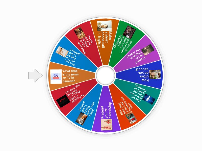 Simple questions and commands - Spin the wheel