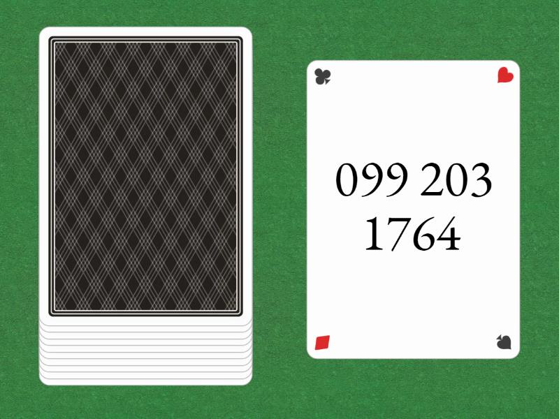 Nathan -Telling the phone numbers - Speaking cards