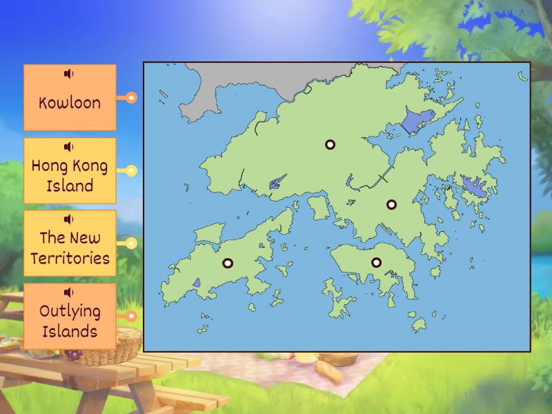 4 main regions of HK_A - Labelled diagram
