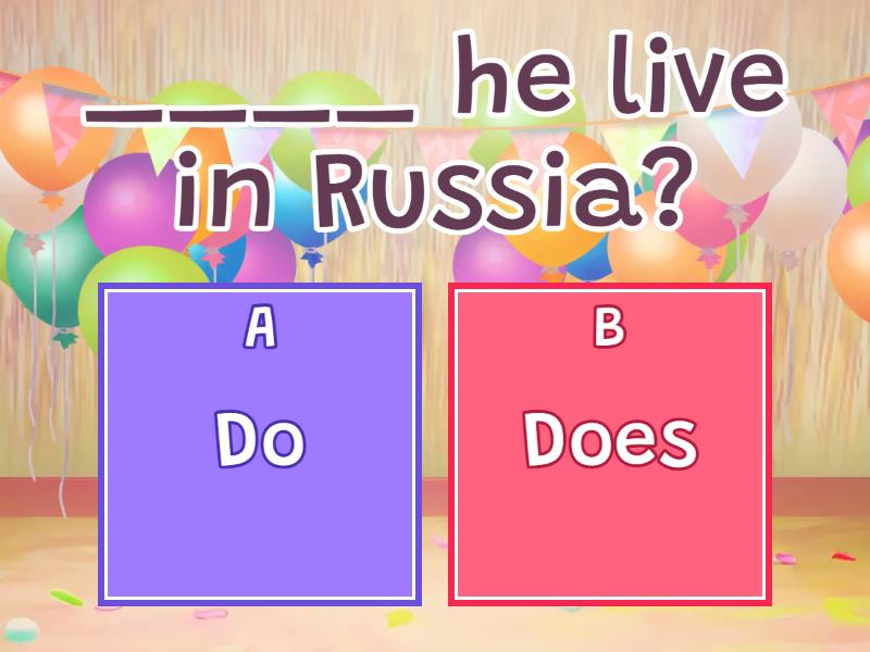 Do/Does 1 - Cuestionario