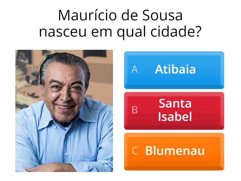 Interpretação de texto - Maurício de Sousa - Cuestionario