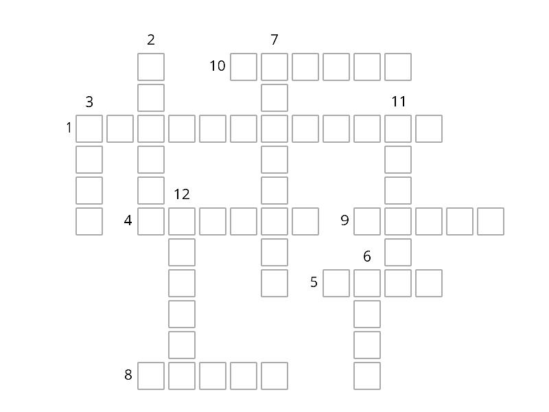 Uned 09 - Croesair geirfa (Mynediad, de, Dysgu Cymraeg) - Crossword