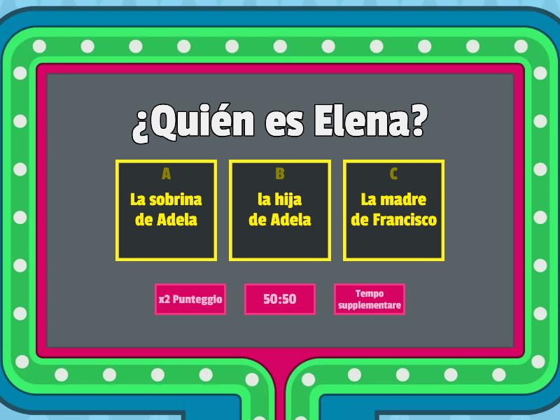 La familia de Adela - Gameshow quiz
