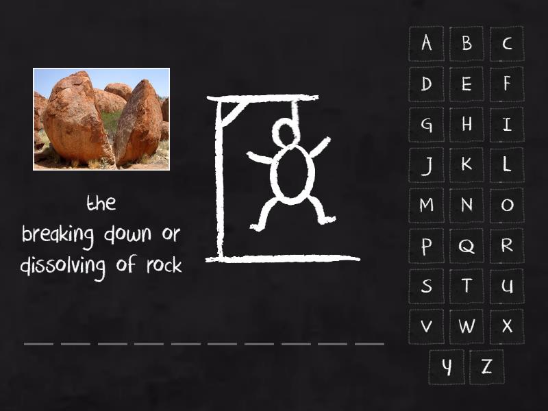 breaking , transformation and compaction of rock - Hangman