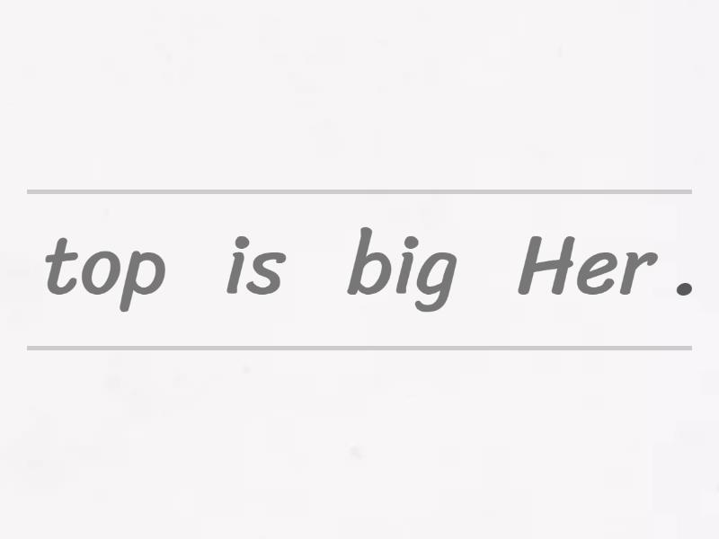 The ig sentences - Reordenar