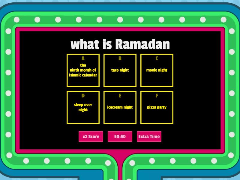 islamic Question - Gameshow quiz