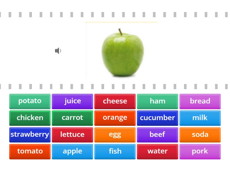 unit 8 - Food and Drink 1 - Find the match