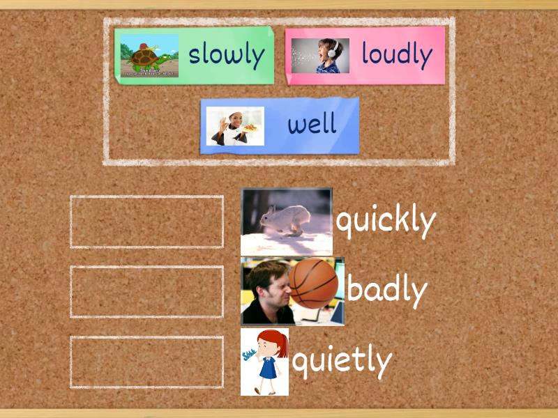 Adverb and it's opposite - Match up